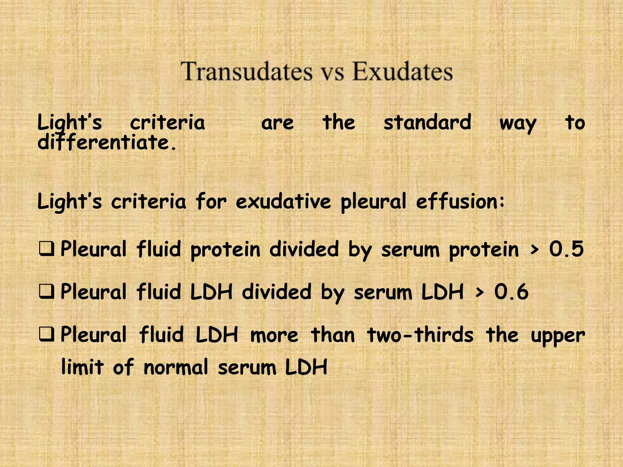 Pleural effusion analysis | PPTX
