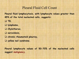 Pleural effusion analysis | PPTX