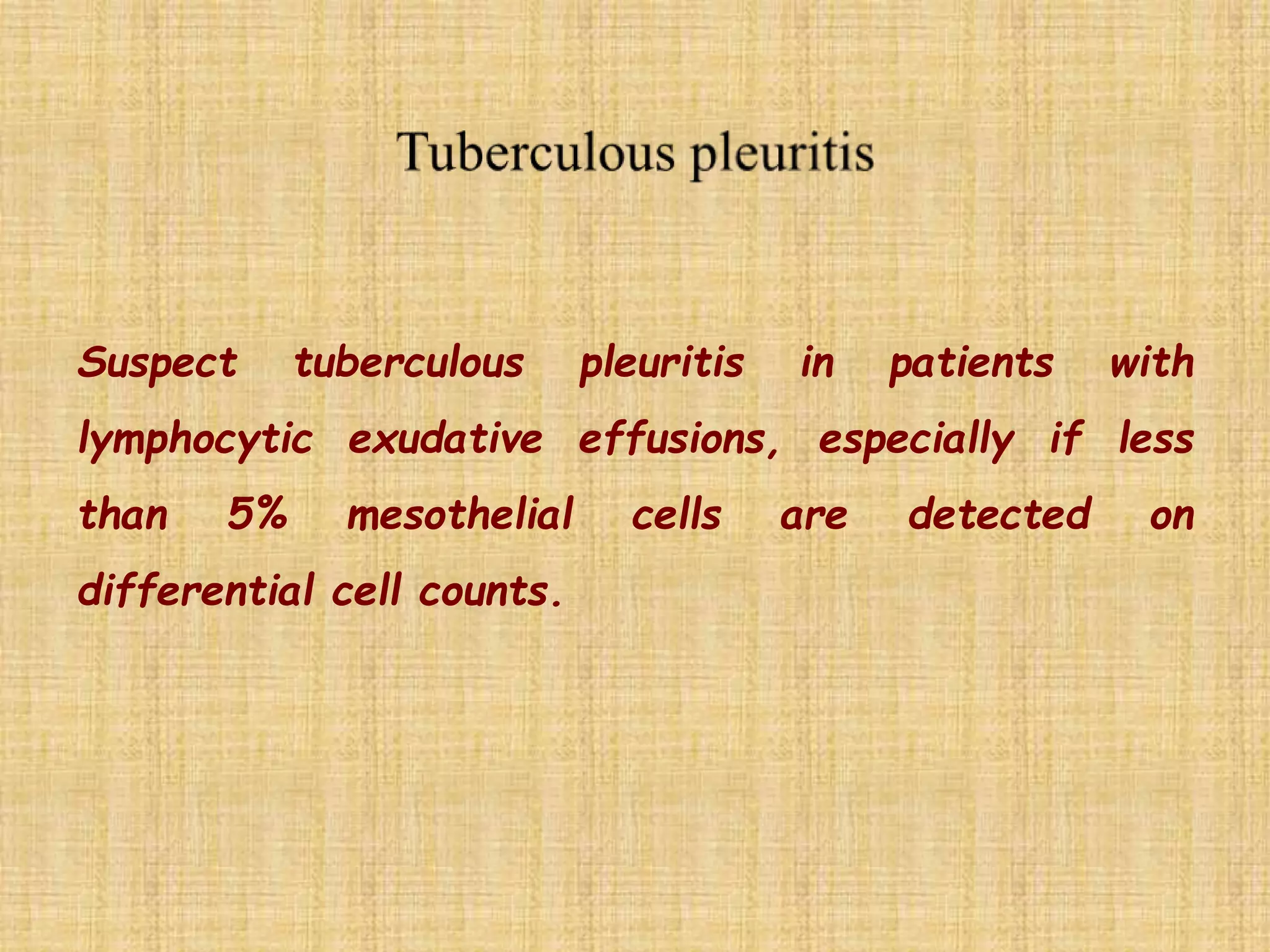 Pleural effusion analysis | PPT