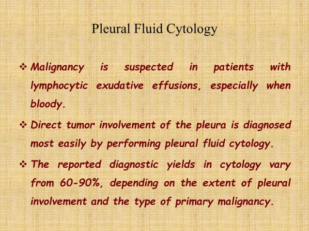 Pleural effusion analysis | PPT