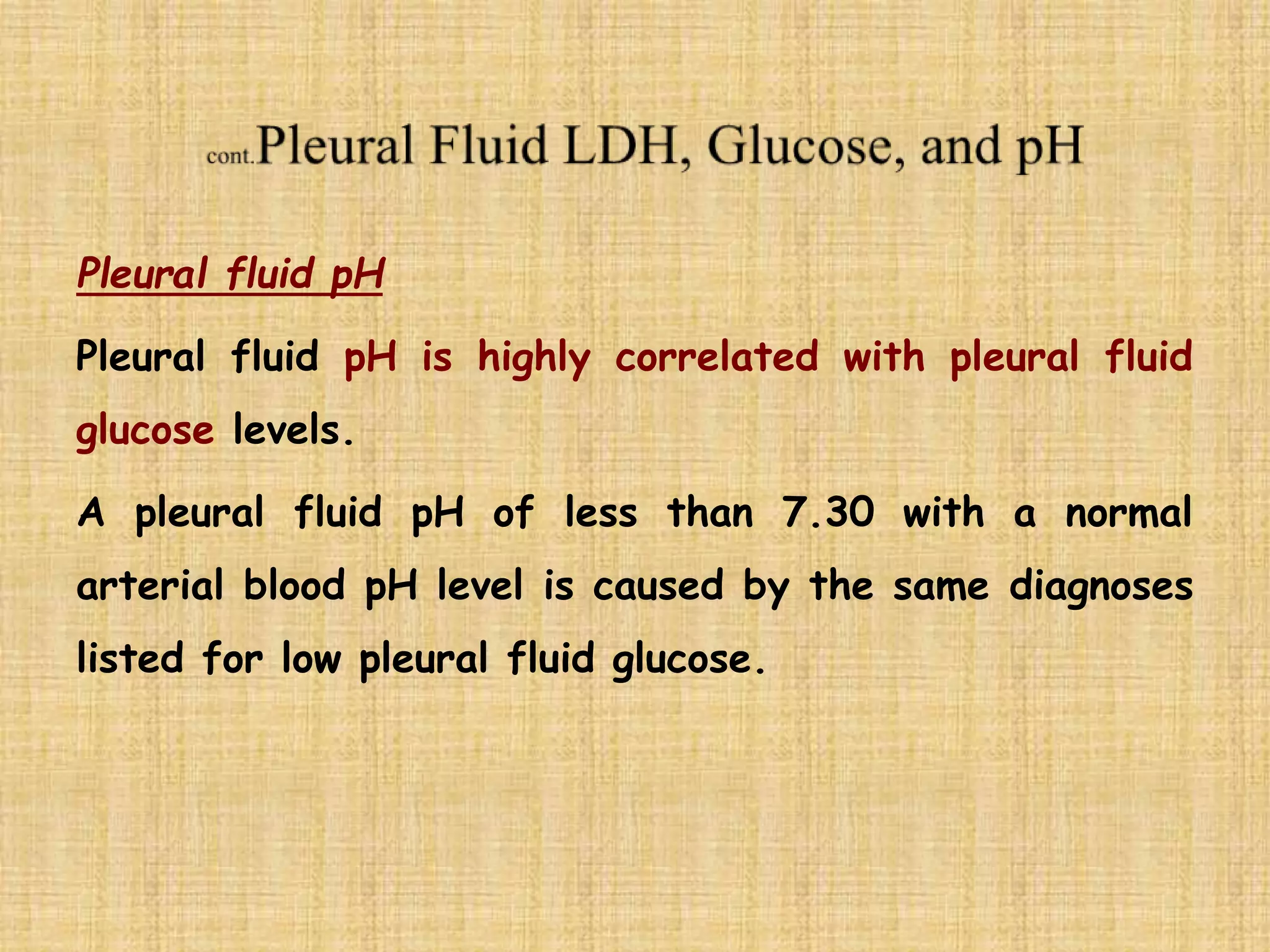 Pleural Fluid Analysis | PPTX