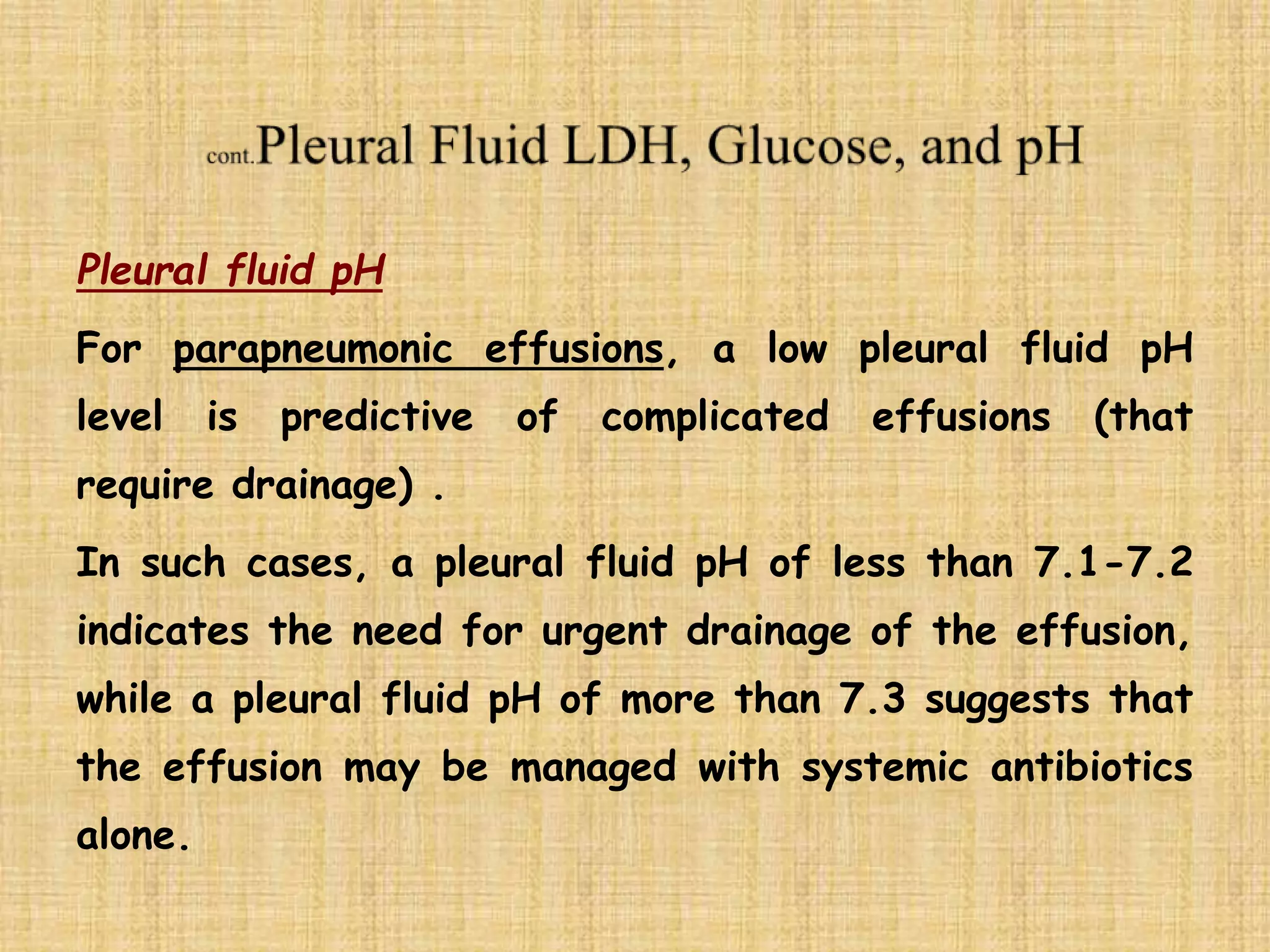 Pleural Fluid Analysis | PPTX