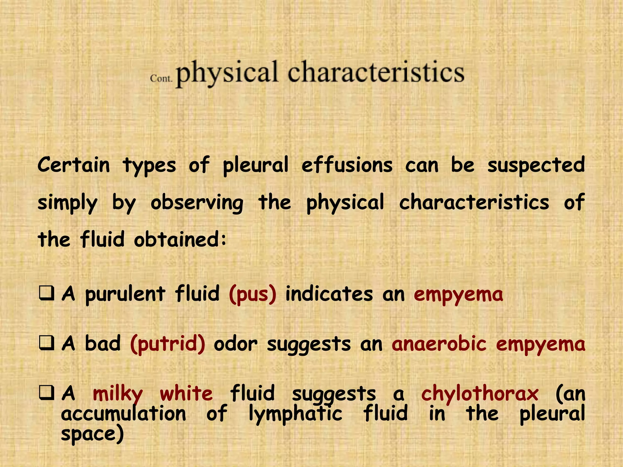 Pleural Fluid Analysis | PPTX