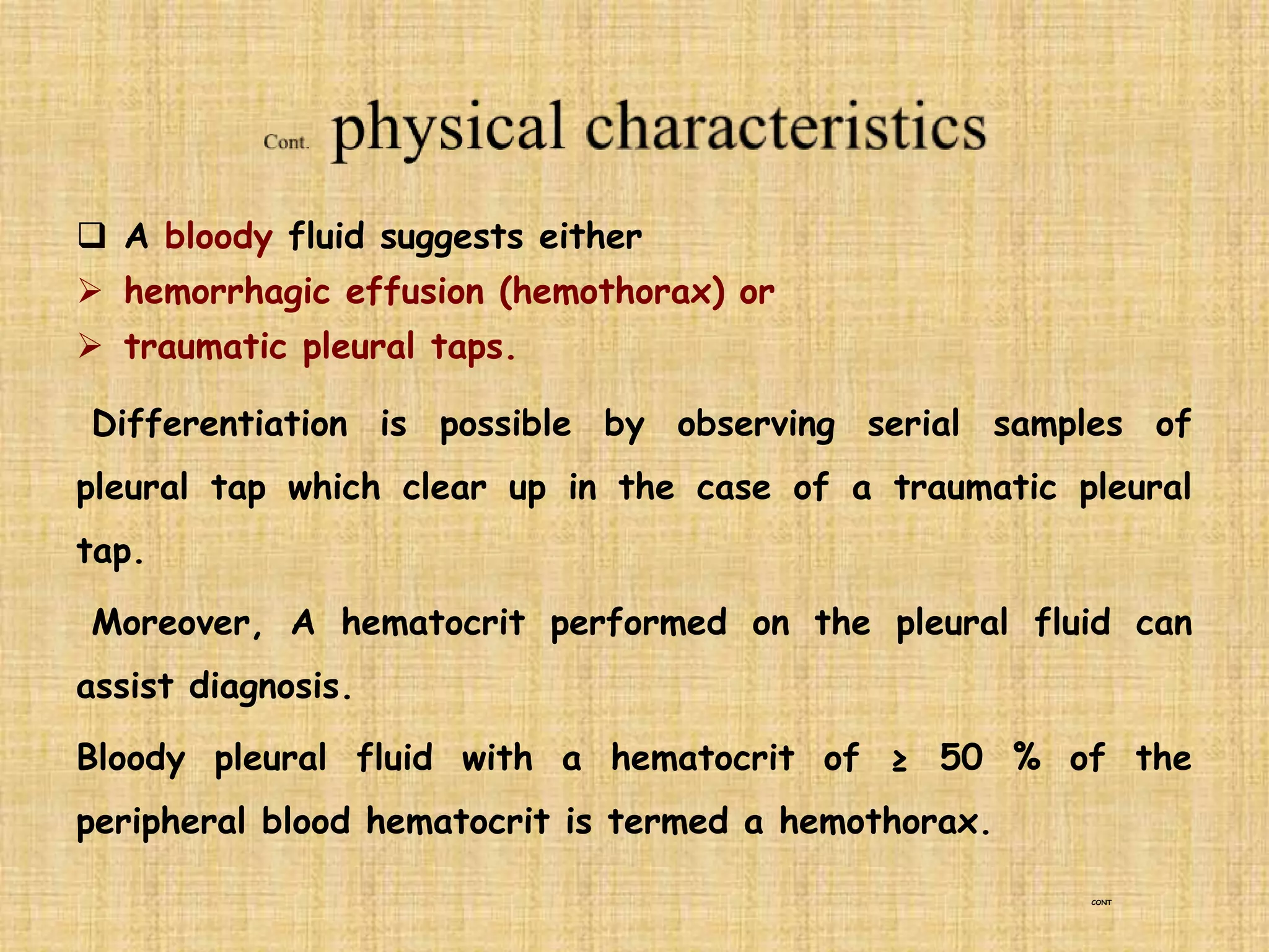 Pleural Fluid Analysis | PPTX