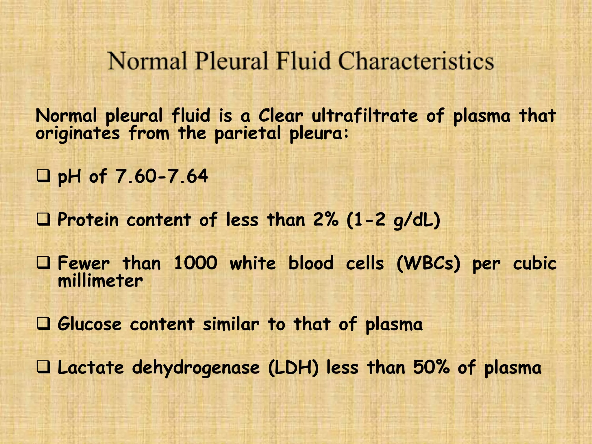 Pleural Fluid Analysis | PPTX