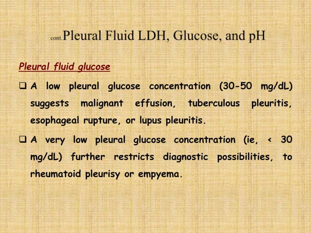 Pleural Fluid Analysis | PPTX