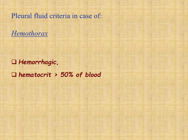 Pleural Fluid Analysis | PPTX