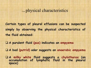 Pleural Fluid Analysis | PPTX