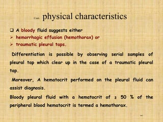 Pleural Fluid Analysis | PPTX