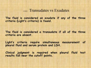 Pleural Fluid Analysis | PPTX