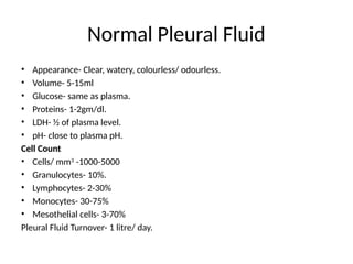 PLEURAL EFFUSION (1).. powerpoint presentations | PPTX