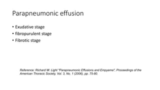 Parapneumonic effusion and Pneumothorax | PPTX