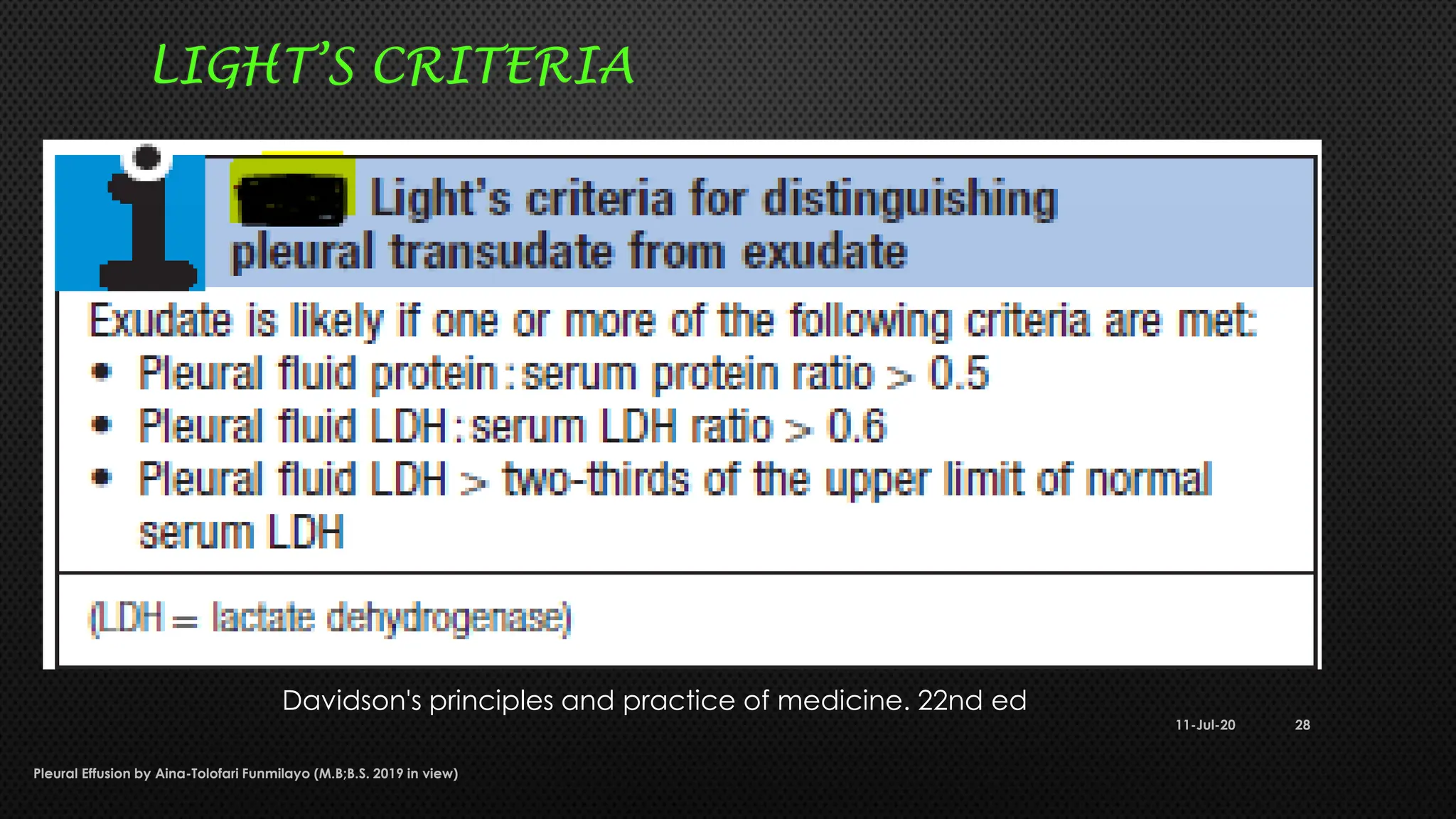 Pleural effusion by Aina- Tolofari Funmilayo Ayodeji | PDF