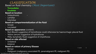 Pleural effusion by Aina- Tolofari Funmilayo Ayodeji | PDF