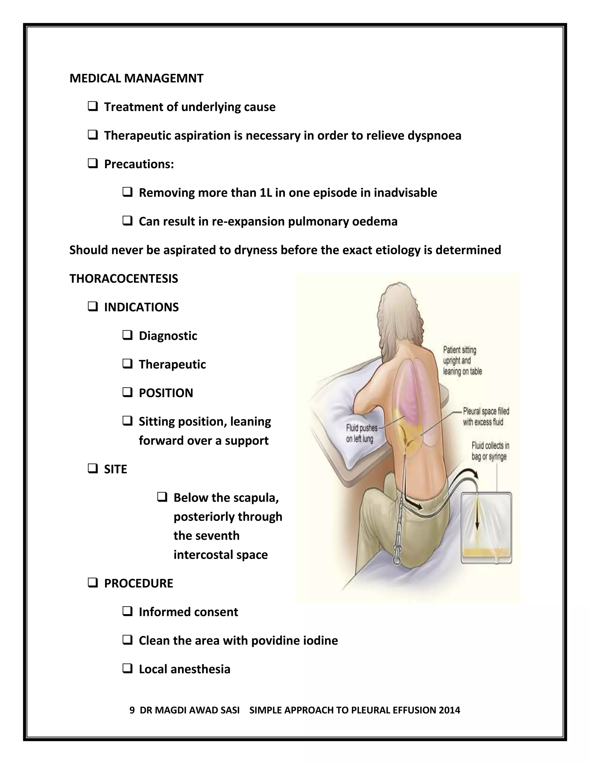 Pleural effusion dr magdi sasi | DOCX