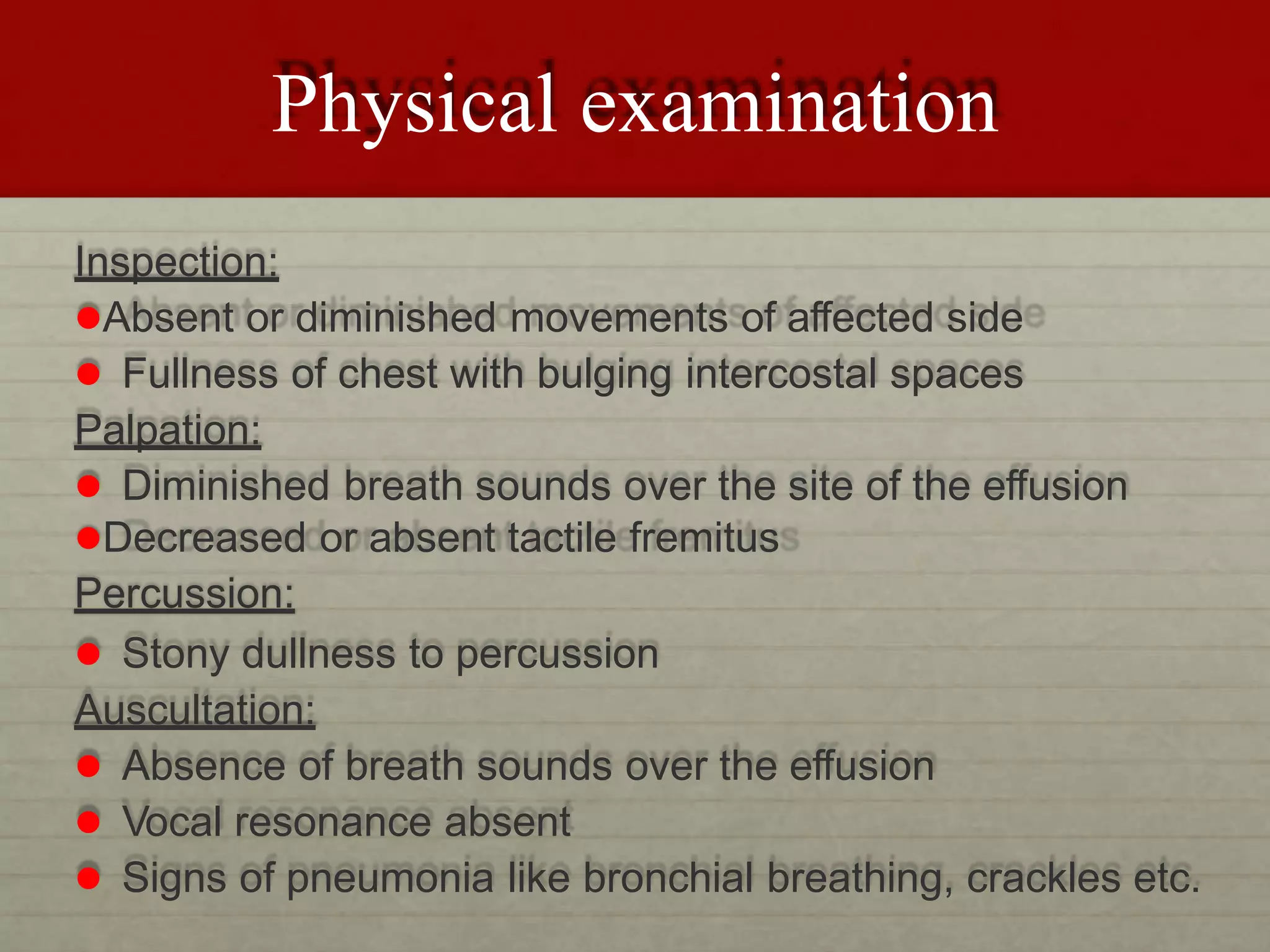Pleural Effusion for Undergraduates | PPTX
