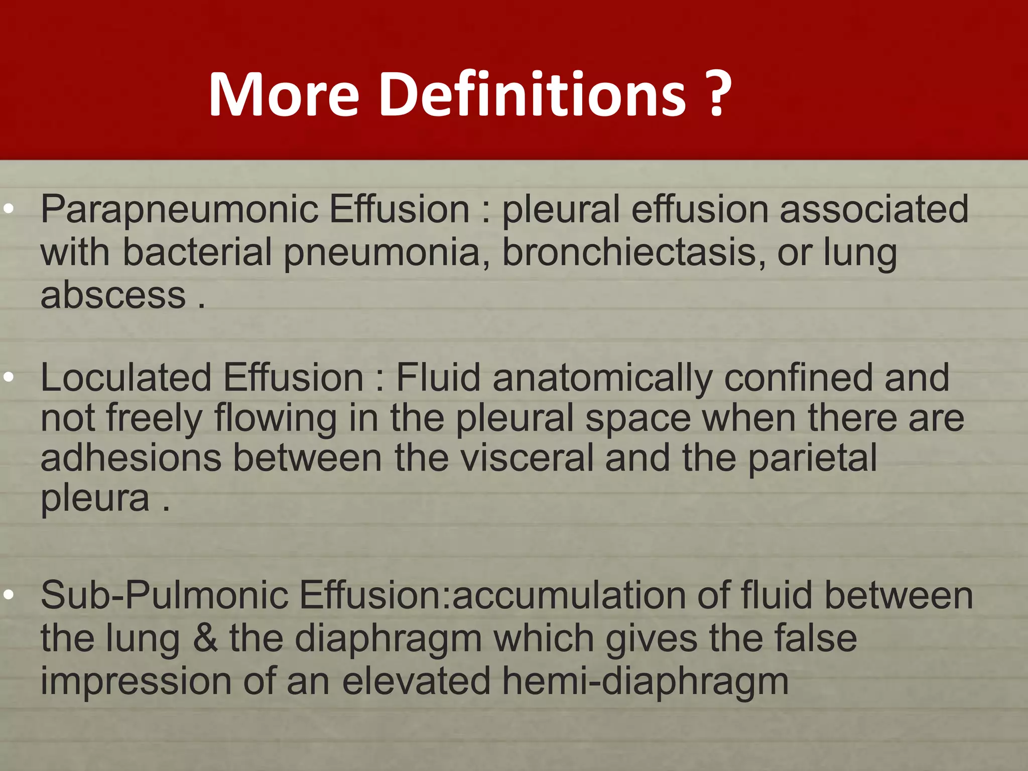 Pleural Effusion for Undergraduates | PPTX