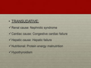 Pleural Effusion for Undergraduates | PPTX