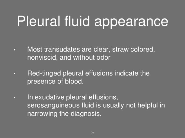 Pleural effusion