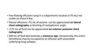 Pleural Effusion lecture | PPTX
