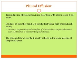Pleural effusion ppt | PPTX