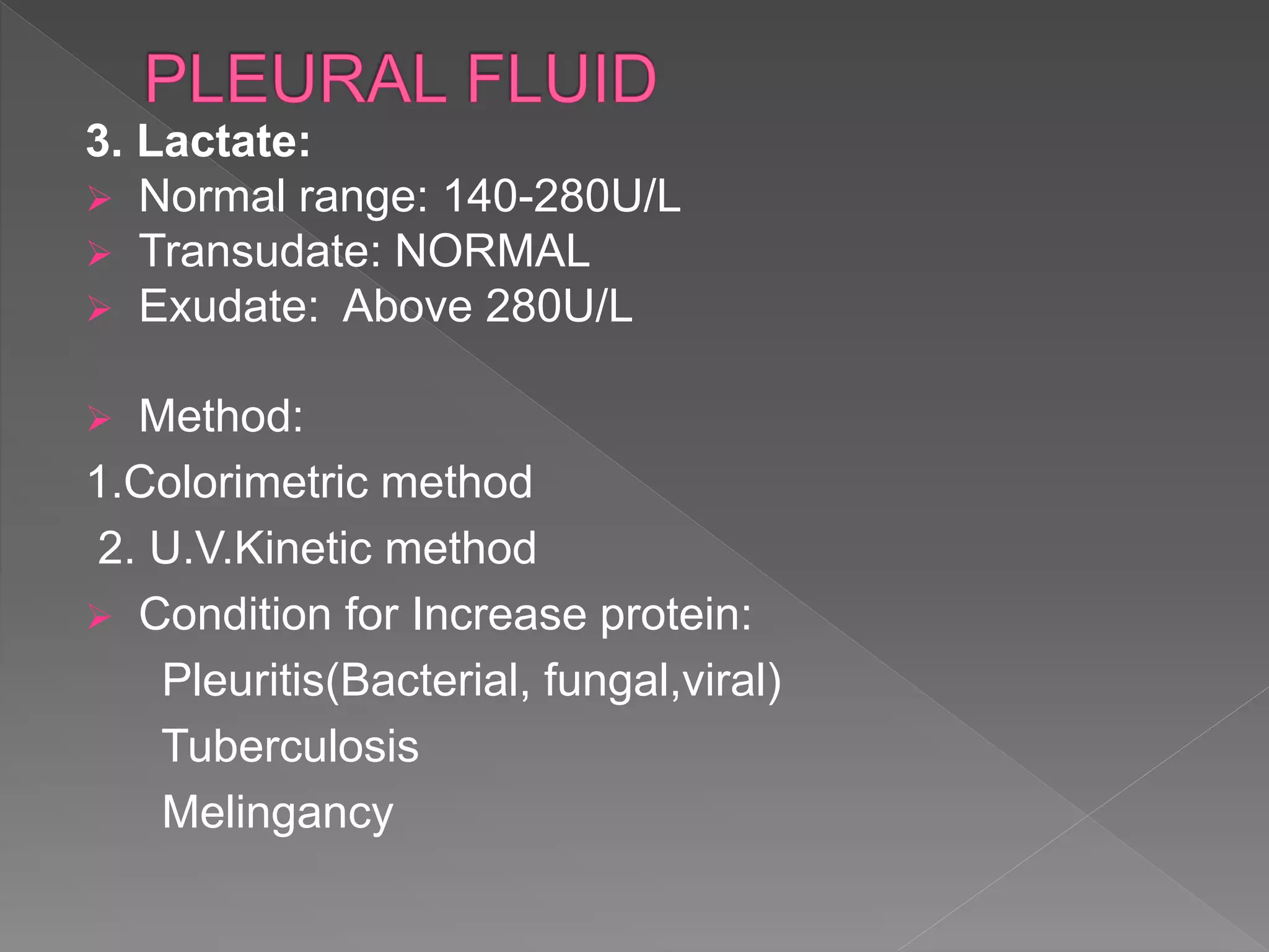 Pleural fluid | PPTX