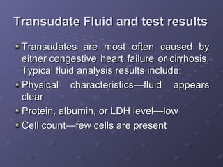 Pleural fluid examination | PPT