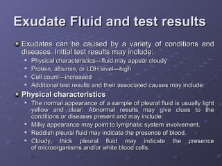 Pleural fluid examination | PPT