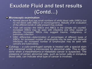 Pleural fluid examination | PPT