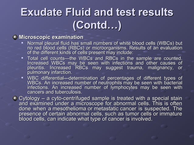 Pleural fluid examination | PPT