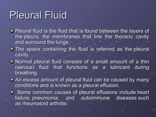 Pleural fluid examination | PPT