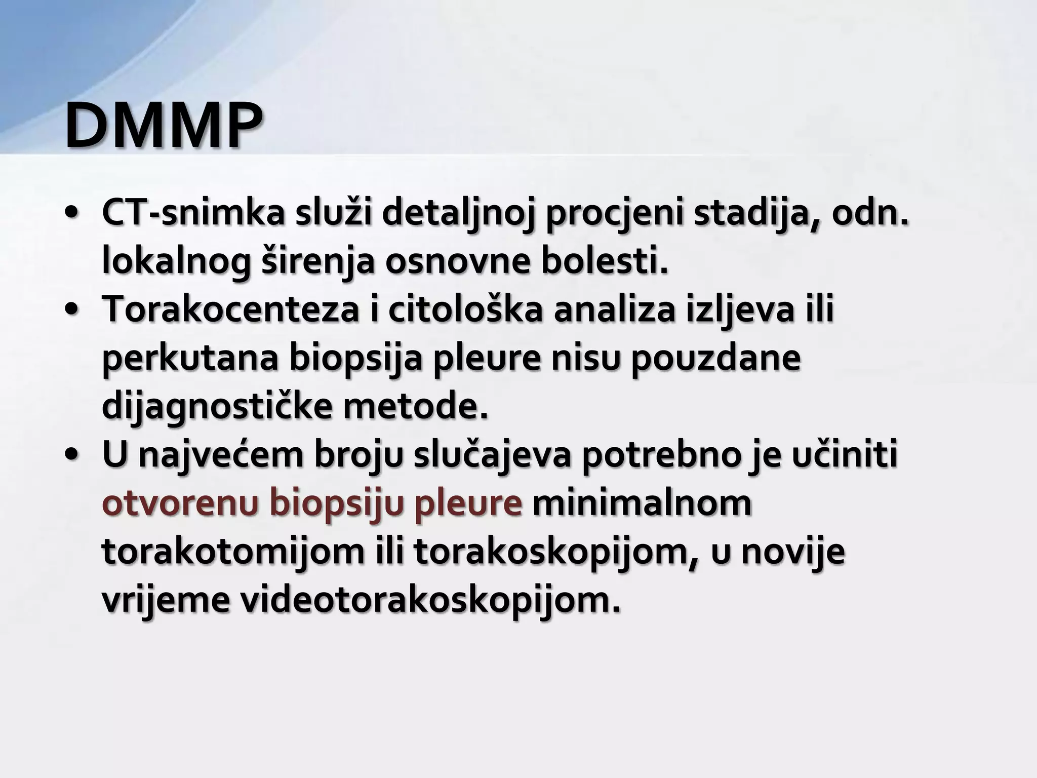 Pleuralni izljev | PPSX