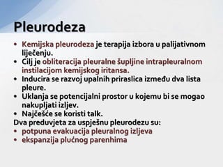 Pleuralni izljev | PPSX