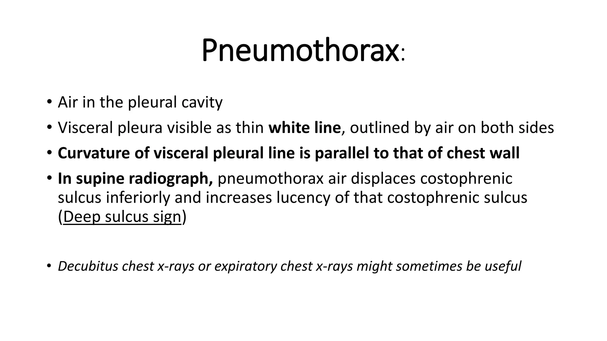 Pleural Effusion & Pneumothorax radiology made simple by Anish Dhakal ...