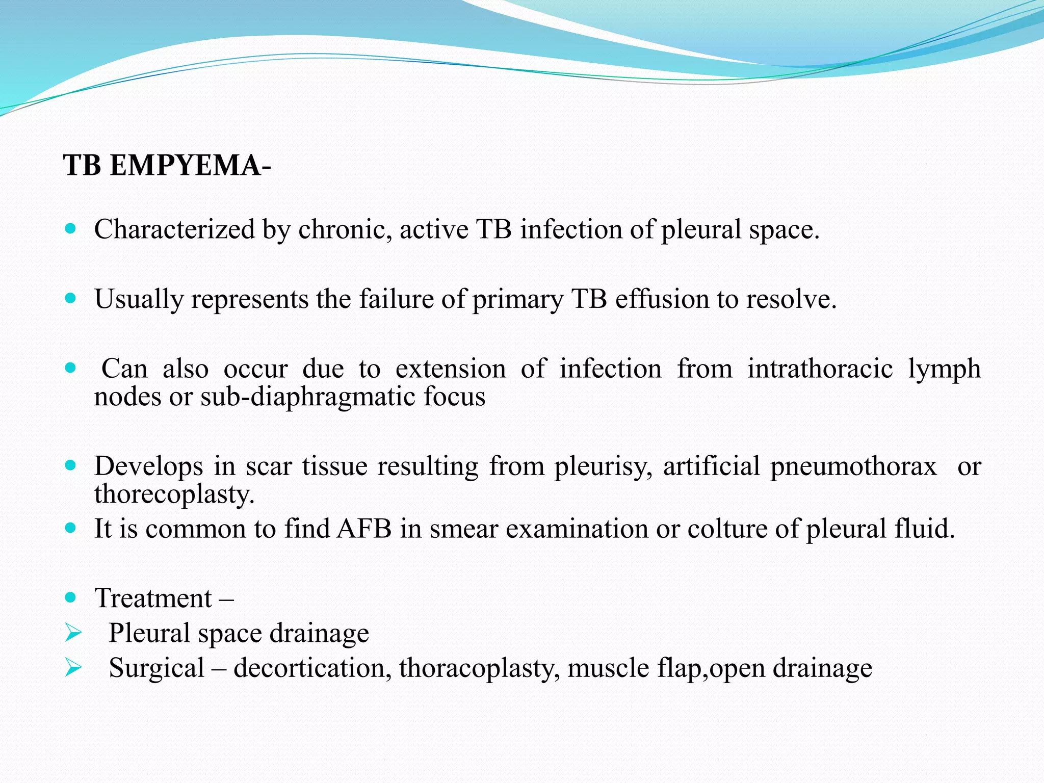 PLEURAL TUBERCULOSIS, (PLEURAL EFFUSION) | PPTX
