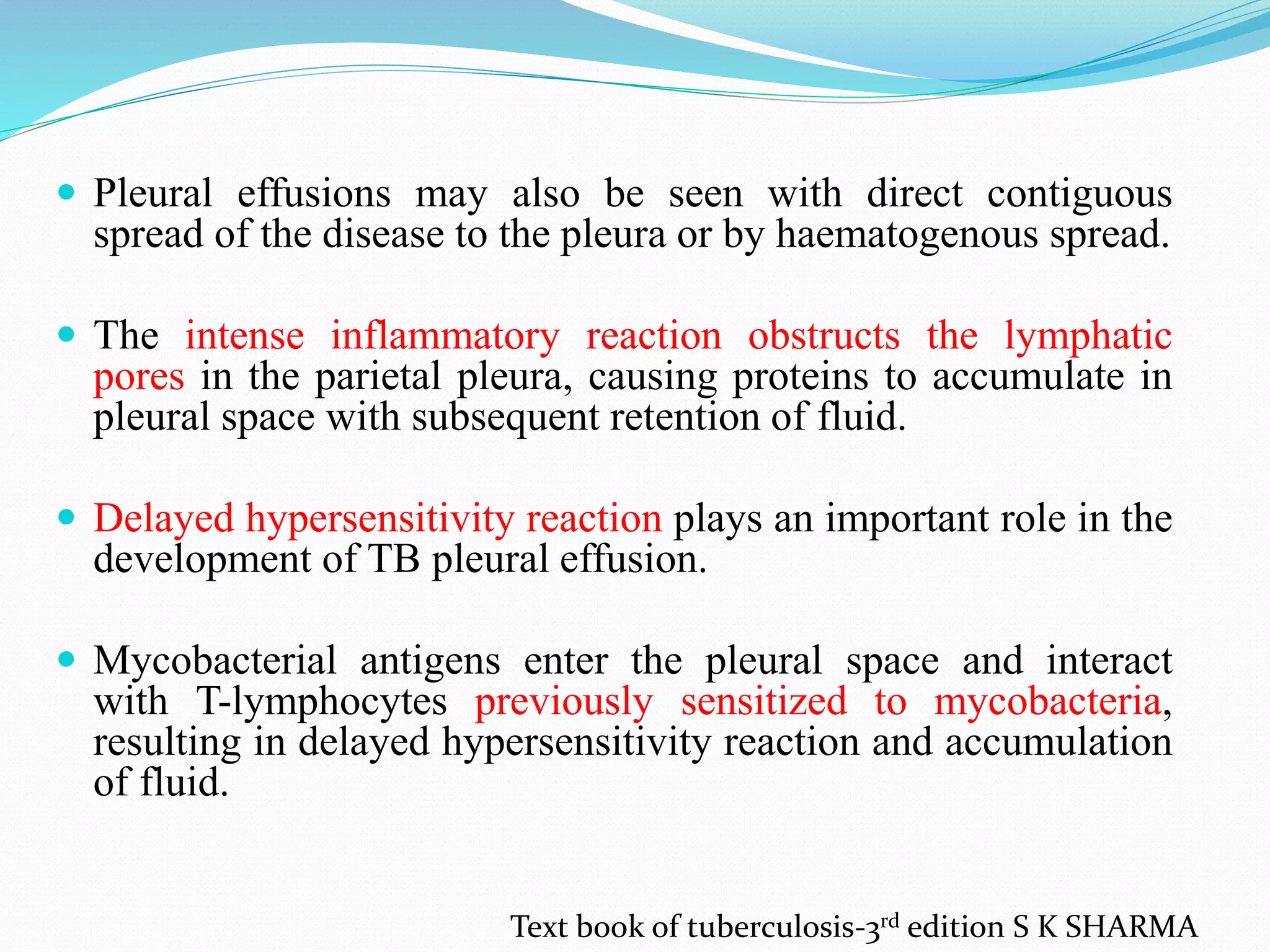 PLEURAL TUBERCULOSIS, (PLEURAL EFFUSION) | PPTX