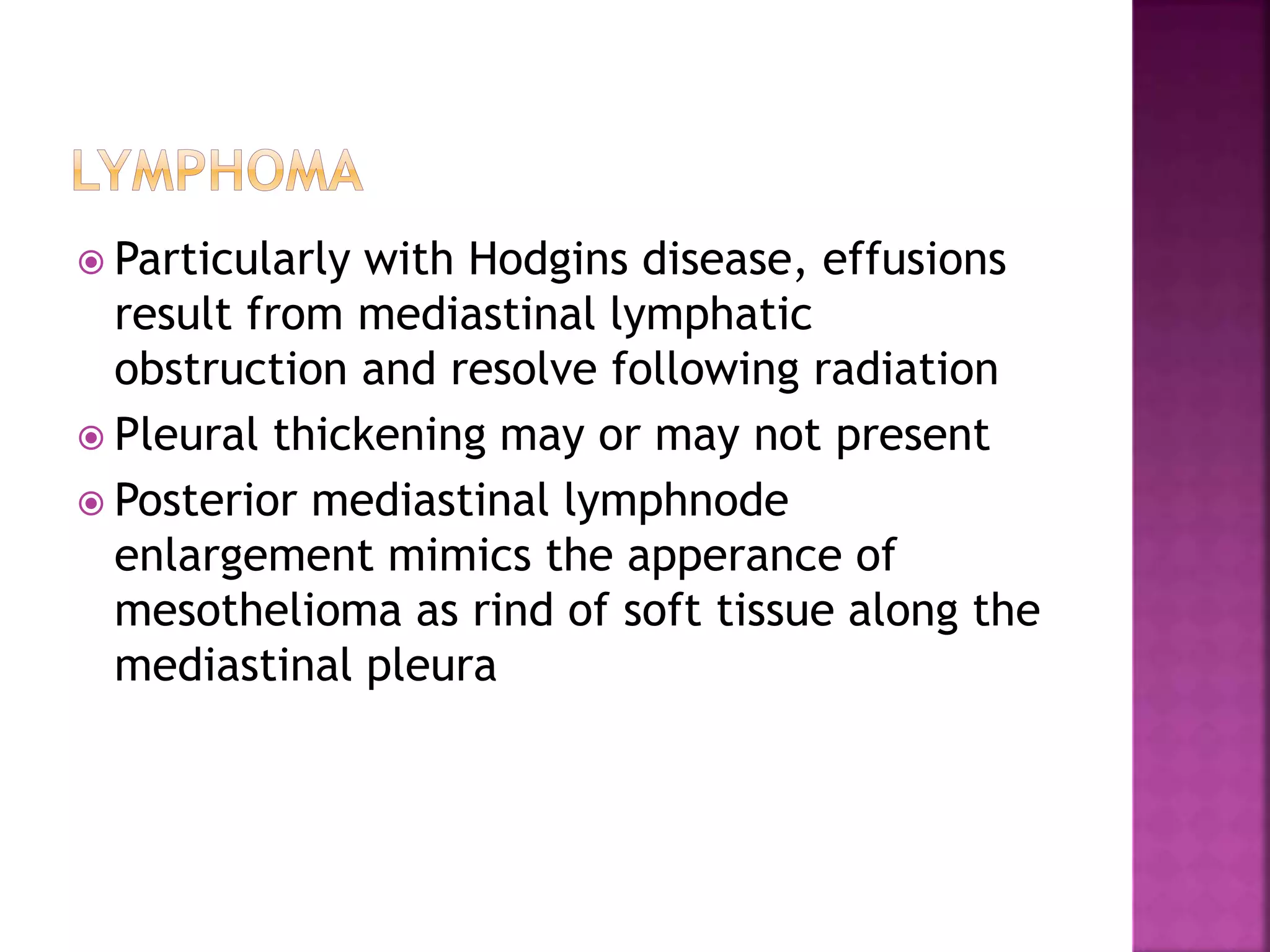 Imaging of Pleural tumors Dr Alekya | PPTX