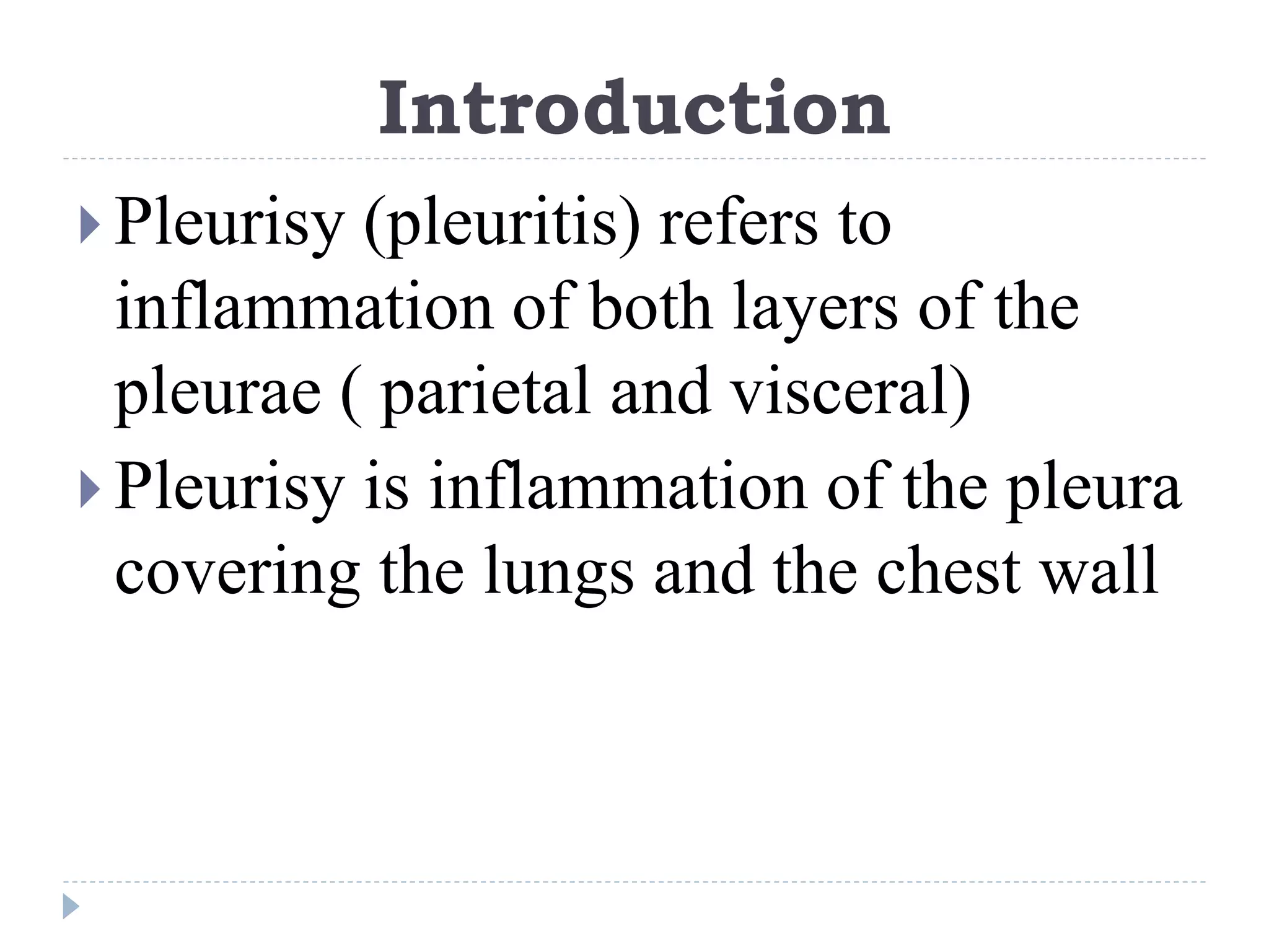 Pleurisy | PPTX