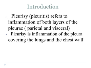 pleuritis and it treatment nursing management .pptx