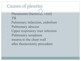 pleuritis and it treatment nursing management .pptx