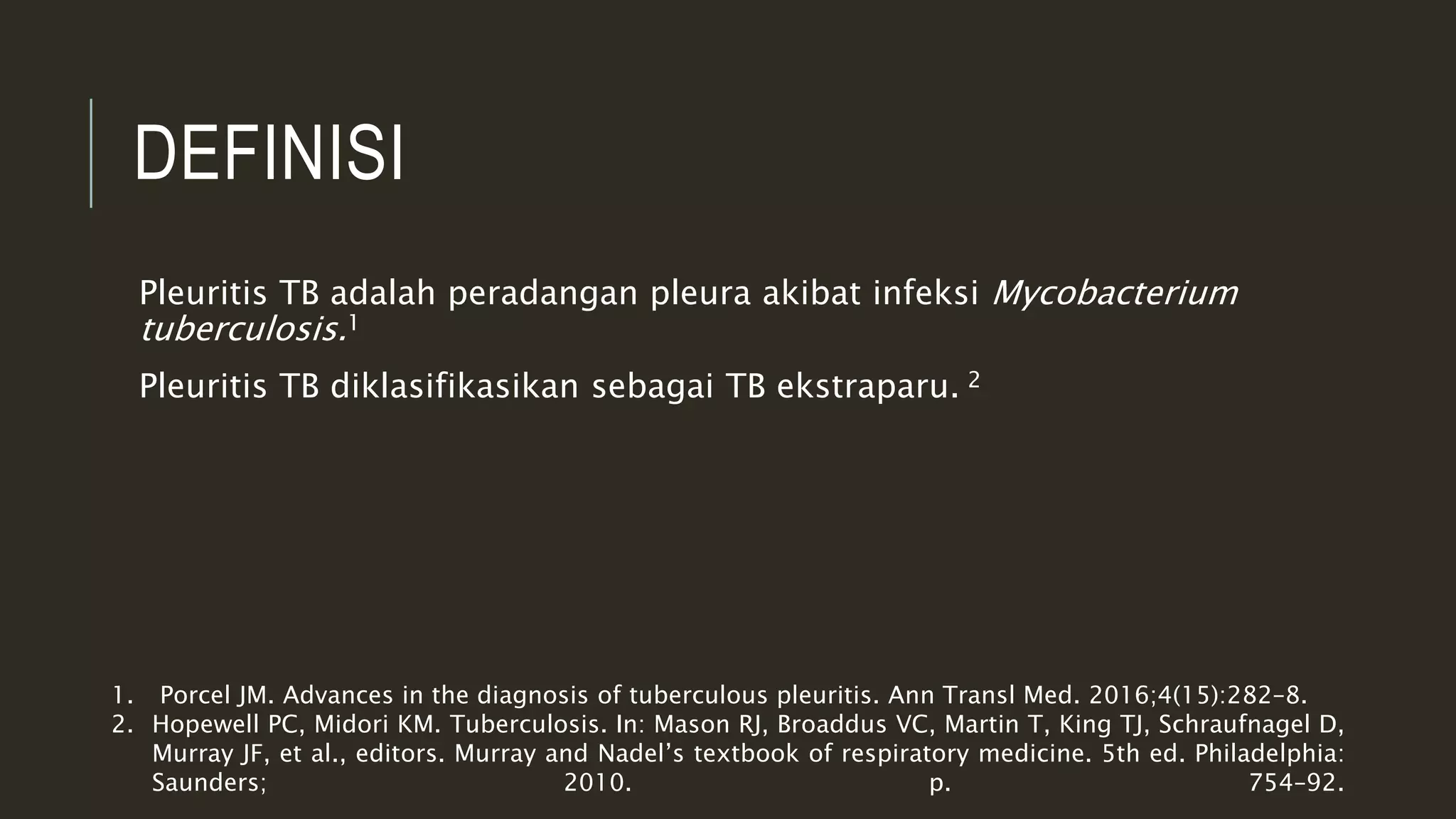 Pleuritis tb | PPTX