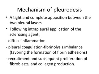 Pleurodesis | PPT