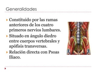 Plexo Lumbar | PPTX