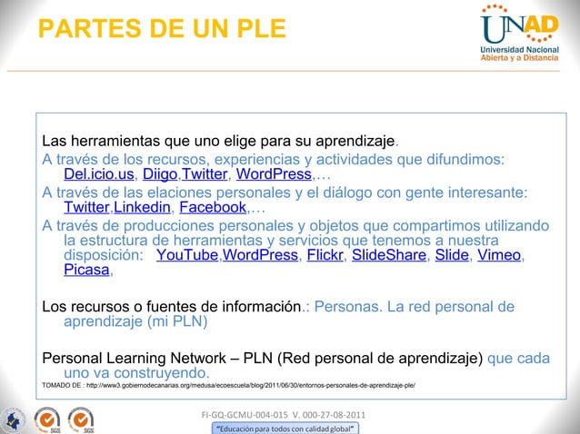 Ple y pln diapositivas. | PPT | Education