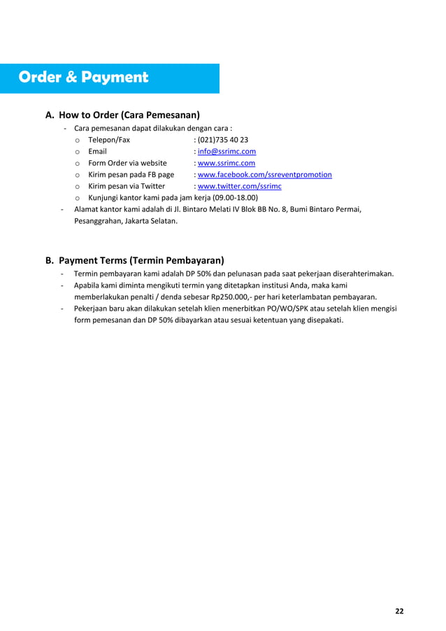 Pricelist Percetakan SSR IMC | PDF