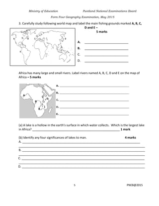 PNEB - GEOGRAPHY 2015 | PDF