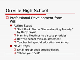 Orrville High School: Principal's Leadership Forum | PPT