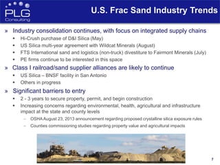 PLG Industrial Minerals Frac Sand Presentation | PDF