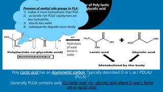 PLGA (poly lactic co glycolic acid ) | PPTX