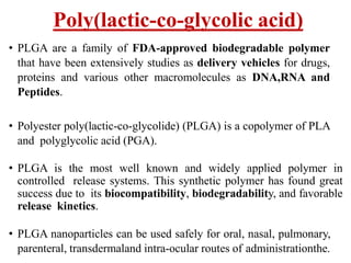 PLGA-An Biodegradable Polymer | PDF
